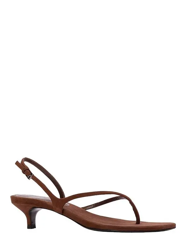 BLACK SUEDE STUDIO Square Toe Strappy Sandals - Brownie