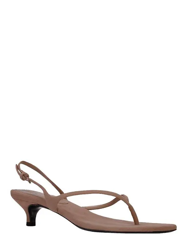 BLACK SUEDE STUDIO Square Toe Strappy Sandals - Taupe