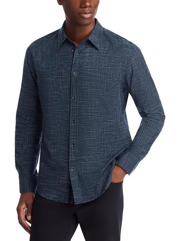 Rag & Bone Tomlin Crosshatch Shirt - Blue