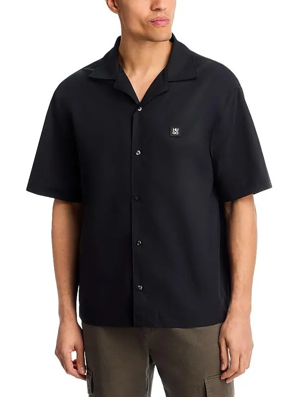 Hugo Espino Button Down Shirt - Black