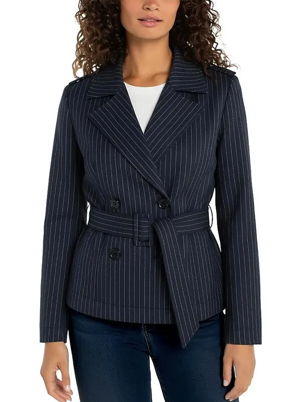 LIVERPOOL Cropped Trench Jacket - Multi