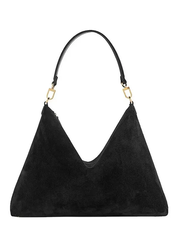 TOTEME Suede Shoulder Bag - Black