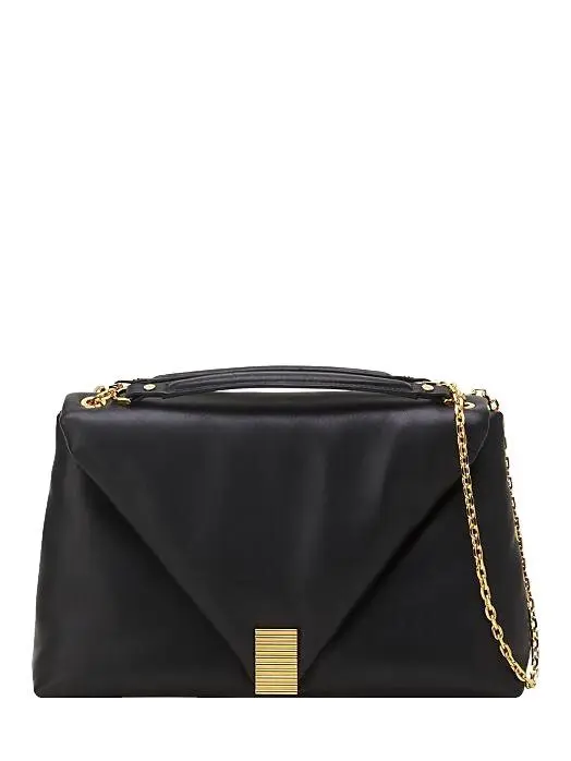 LANVIN Concerto Arpege Soft Leather Bag - Black