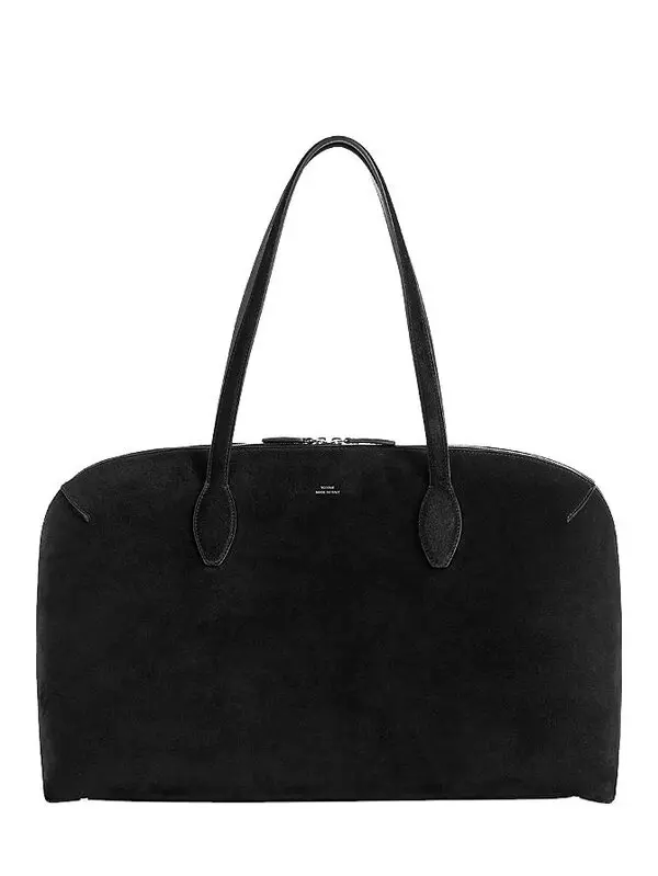 TOTEME Large Suede Day Tote - Black