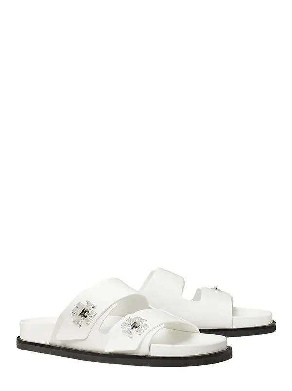 Tory Burch Turnlock Sport Slides - Cloud