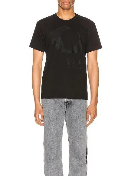 Play Comme Des Garcon Printed Eye Cotton Tee - Black