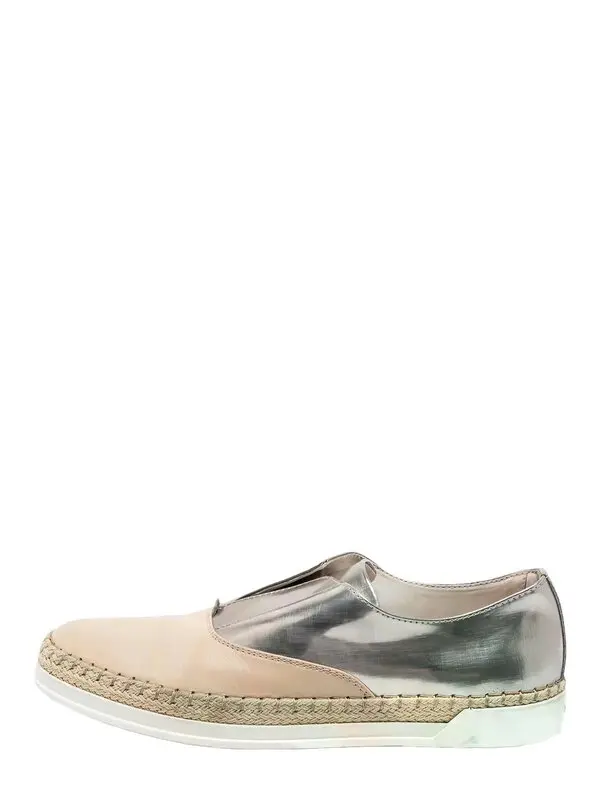 TOD'S Espadrille Leather Sneakers - Neutrals
