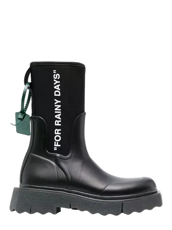 Off-White Rain Boots - Black