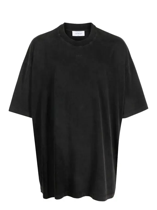 Off-White Super Moon-print Cotton T-shirt - Black