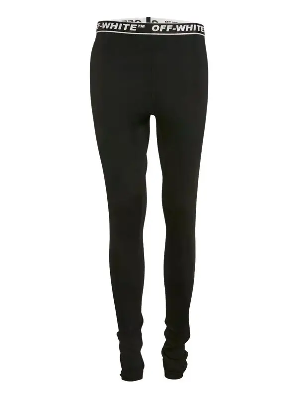 Off-White Logo-print Leggings - Black