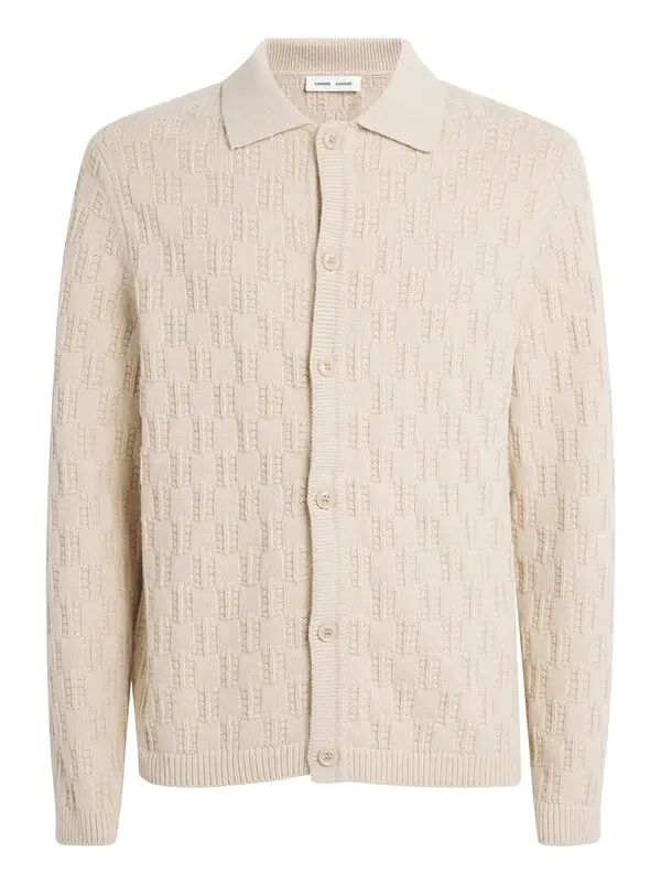 SAMSOE SAMSOE Organic Cotton-wool Sabrodie Shirt - Beige