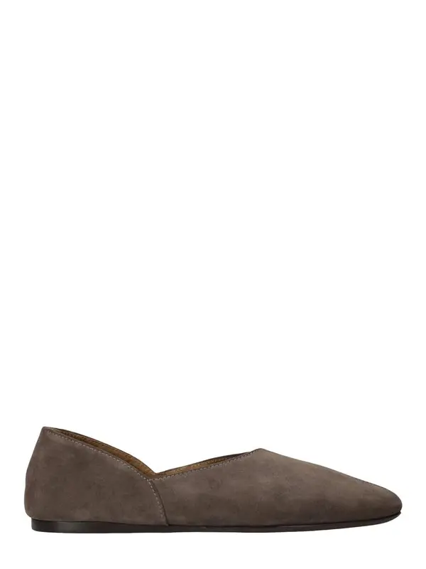 Khaite Suede Jane Ballet Flats - Brown