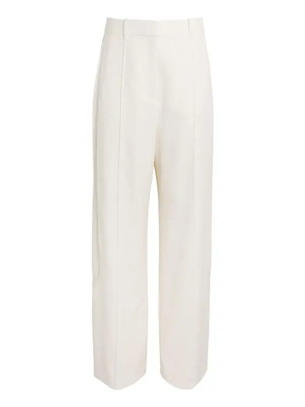 Camilla And Marc Satin Alabata Suit Trousers - Ivory
