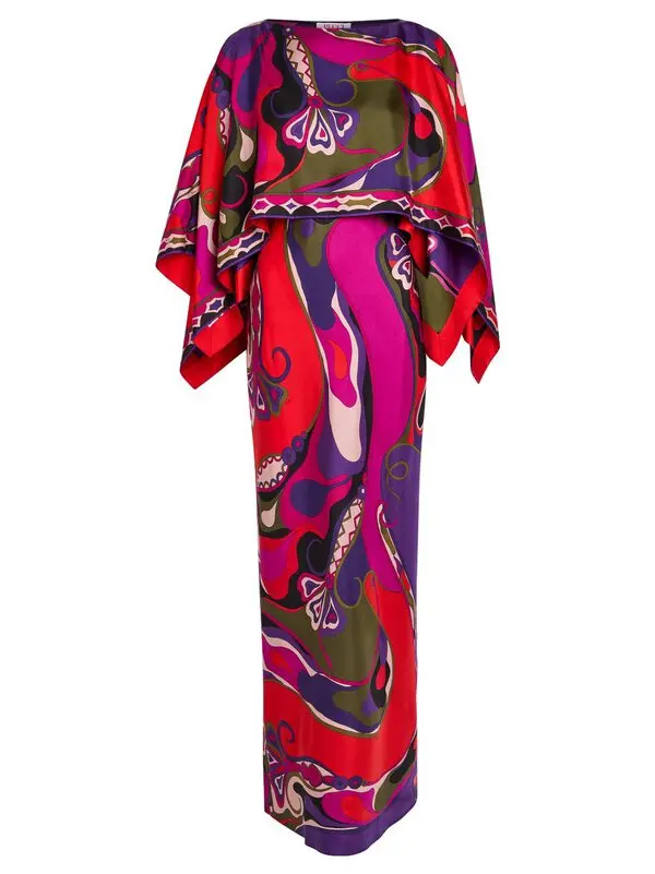 Emilio Pucci Printed Silk Maxi Dress - Multicoloured 1
