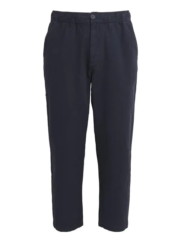 WAX LONDON Organic Cotton Twill Trousers - Navy