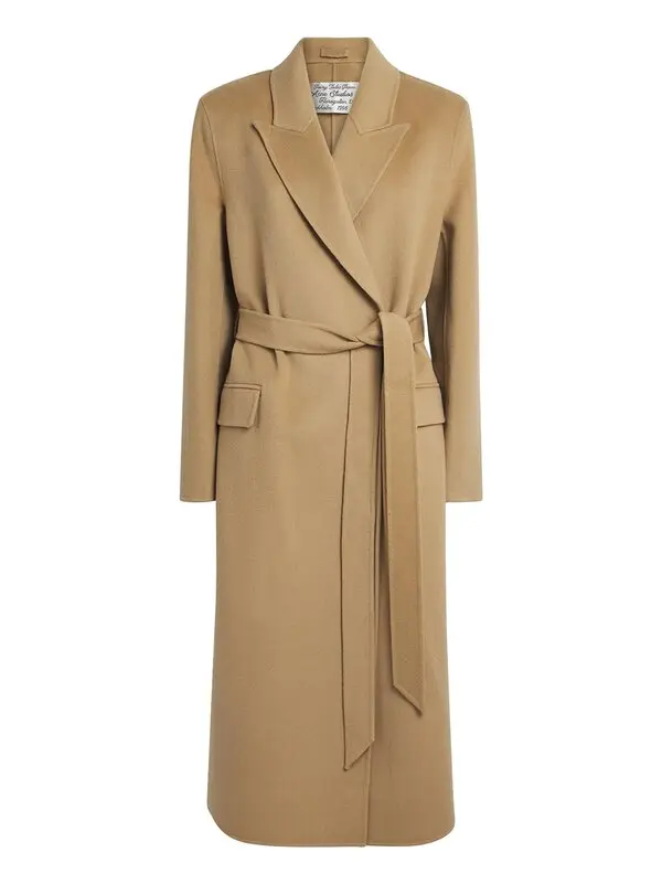 Acne Studios Wool-cashmere Belted Coat - Beige