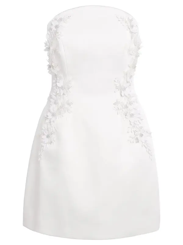 Rebecca Vallance Embellished Xanthe Mini Dress - Ivory