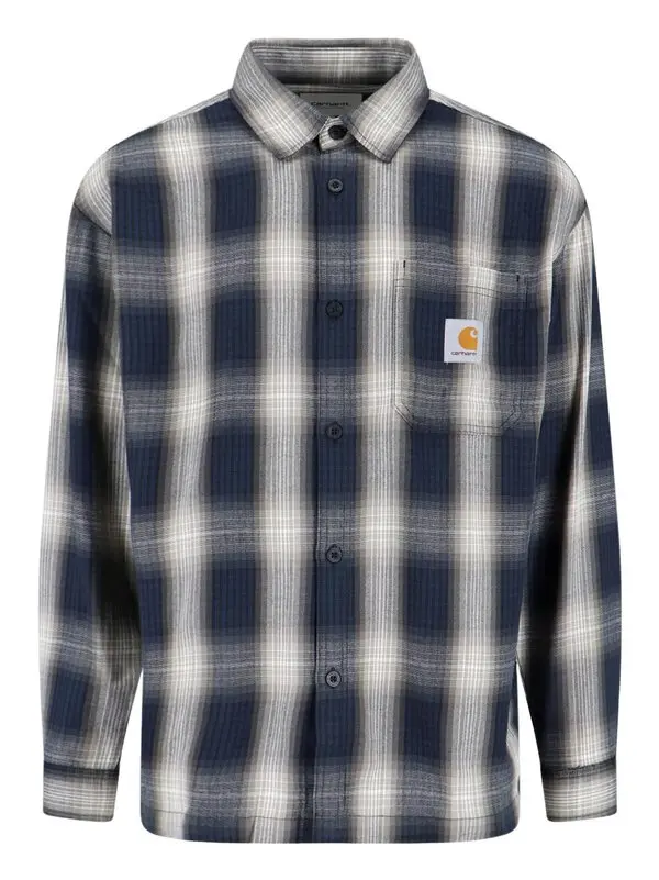 Carhartt Work In Progress L/s Blanton' Shirt - Blue