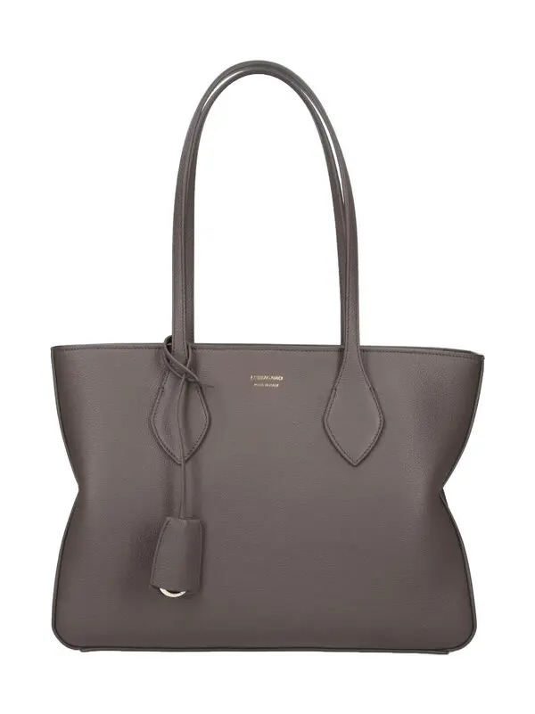 FERRAGAMO Small 'star' Tote Bag - Gray