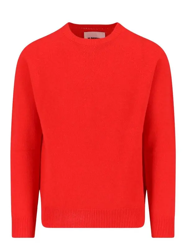 JIL SANDER Virgin Wool And Cashmere Blend Sweater - Red