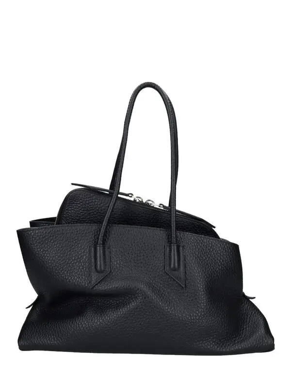 Attico La Passeggiata Medium Shoulder Bag - Black