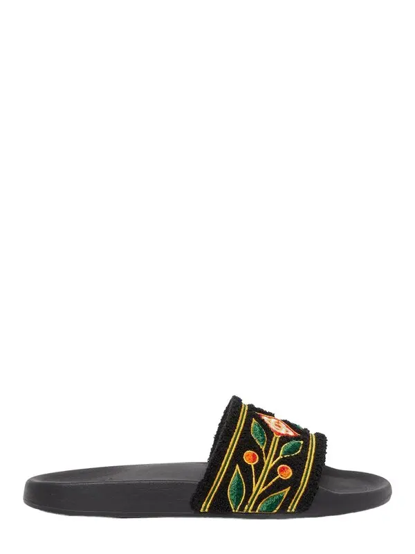 Casablanca Laurel Terry Slides - Multicolor