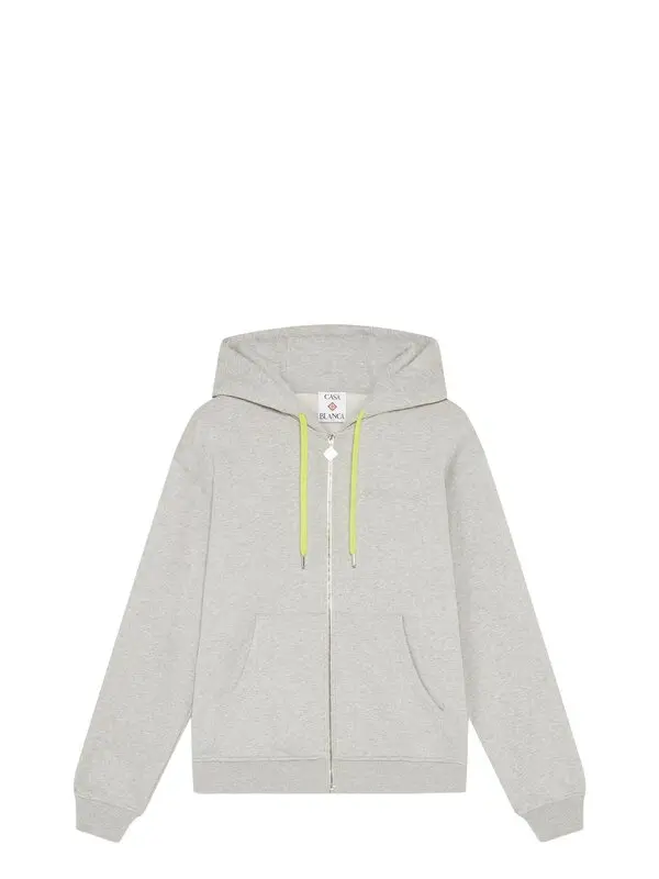 Casablanca Cashmere Blend Zip-up Hoodie - Multicolor