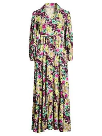 CONNOR & BLAKE Floral-print Twill Maxi Dress - Magenta