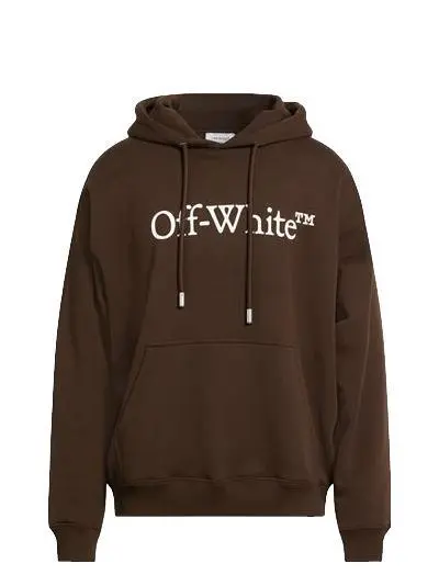 OFF-WHITE™ Cotton Blend Sweatshirt - Brown