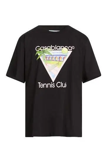 Casablanca T-shirt Size Organic Cotton - Black