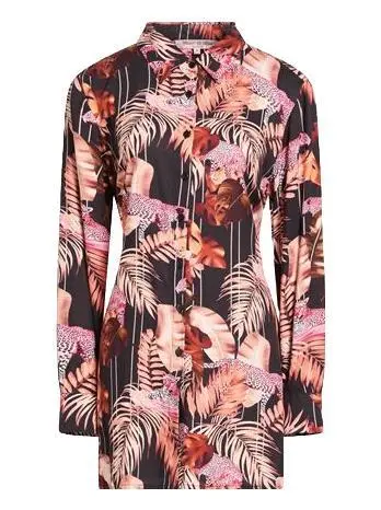 CONNOR & BLAKE Long Floral-print Twill Shirt - Pink