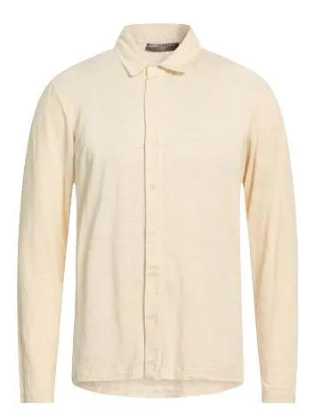DANIELE FIESOLI Lab Shirt Ivory Size Linen, Elastane - White