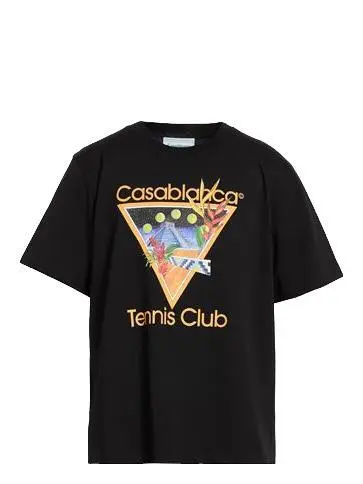 Casablanca T-shirt Size Organic Cotton - Black