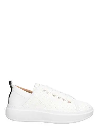 ALEXANDER SMITH Leather Low-top Sneakers - White
