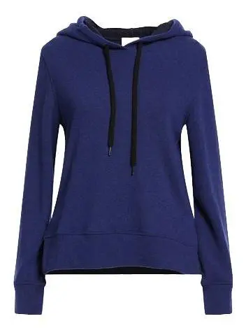 120% Lino Knitted Hooded Sweater - Navy