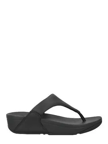 Fitflop Leather Thong Sandals - Black
