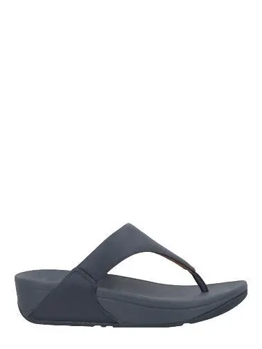 Fitflop Leather Thong Sandals - Navy