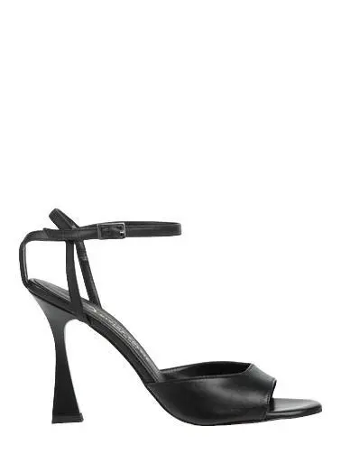 DIVINE FOLLIE Leather Sandals - Black