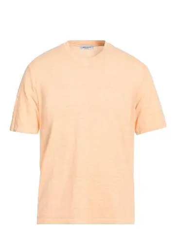 WOOL & CO T-shirt Apricot Size Linen, Elastane - Orange