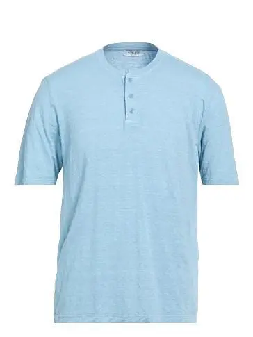 WOOL & CO T-shirt Sky Size Linen, Elastane - Blue