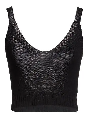 DANIELE FIESOLI Knitted Crop Top - Black