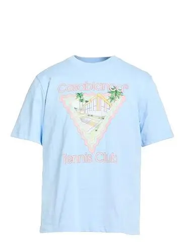 Casablanca T-shirt Sky Size Organic Cotton - Blue