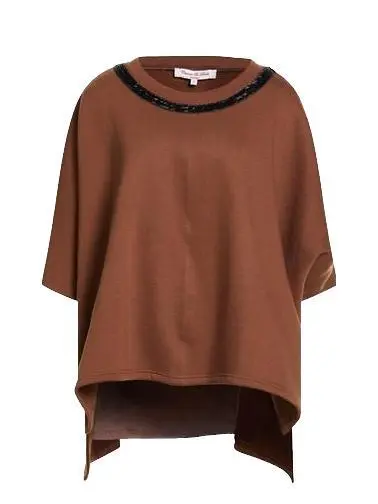 CONNOR & BLAKE Crewneck Cotton Sweatshirt - Brown
