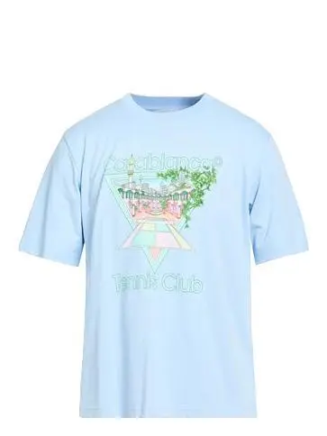 Casablanca T-shirt Sky Size Organic Cotton - Blue