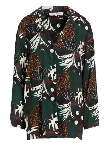 CONNOR & BLAKE Oversized Floral-print Twill Shirt - Green