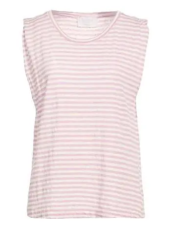 DANIELE FIESOLI Linen Striped T-shirt - Purple