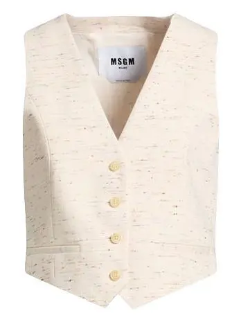 MSGM Tailored Canvas Vest - White
