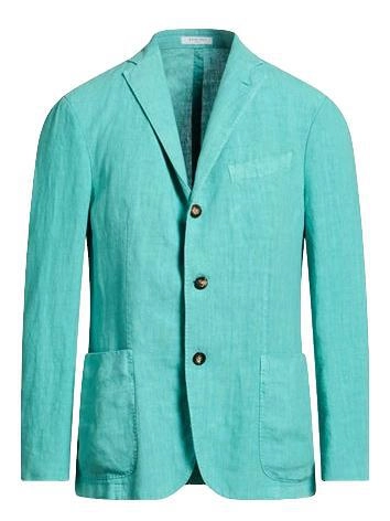Boglioli Blazer Size Linen - Turquoise