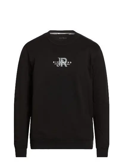 John Richmond Cotton Fleece Sweatshirt - Black