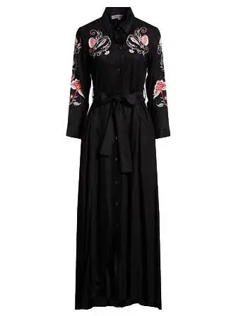 CONNOR & BLAKE Maxi Shirt Dress - Black